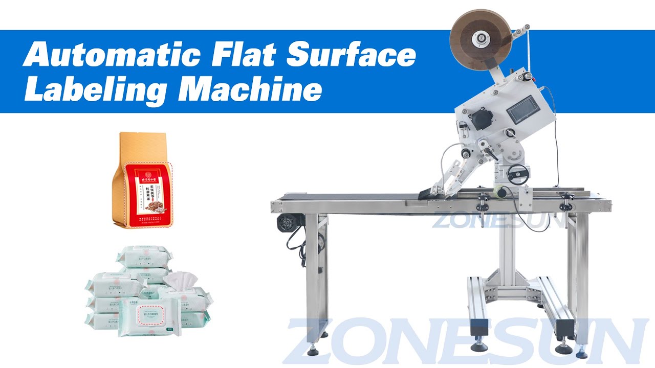 Guide of Installing Flat Surface Labeling Machine (ZS-TB170) - YouTube