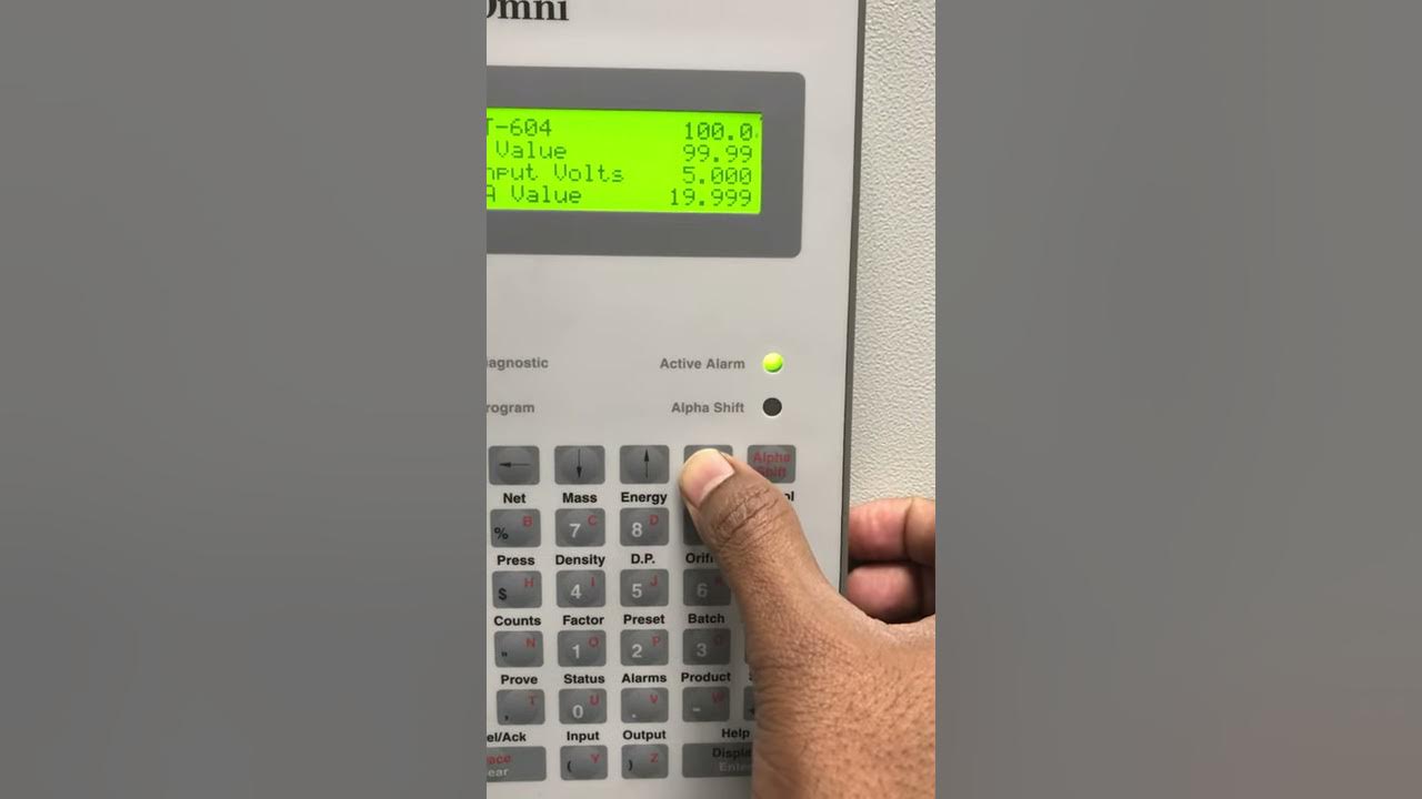 OMNI Flow Computer Analog Input manual calibration 'Span adjustment' - YouTube