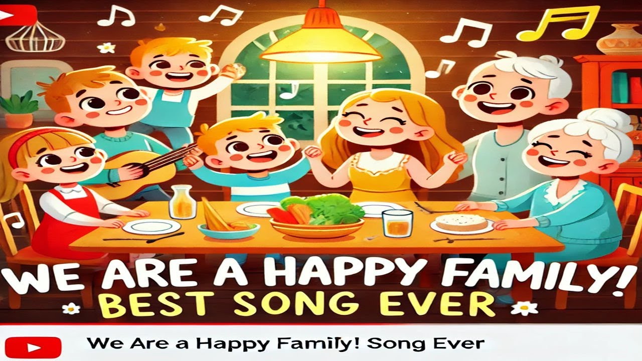 🎶 We Are a Happy Family! (Fun Kids Song) 🎶 || JuniorJoyTV # ...