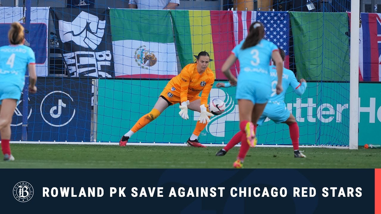 Bay FC Penalty Save by Katelyn Rowland against Chicago Red Stars - YouTube