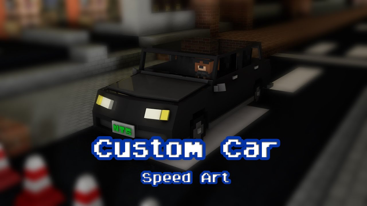 Minecraft Custom Car - Speed Art (CINEMA 4D) - YouTube