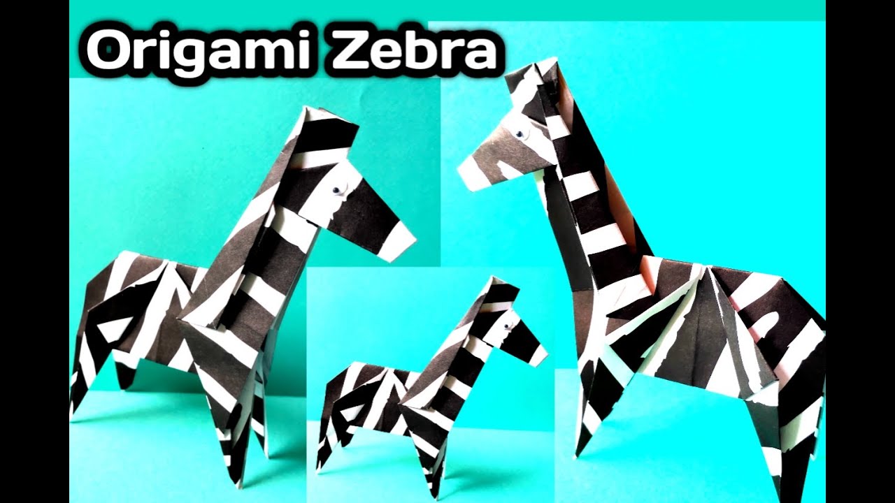 Origami Zebra l Origami Paper Craft I Origami animals I Wild animals ...
