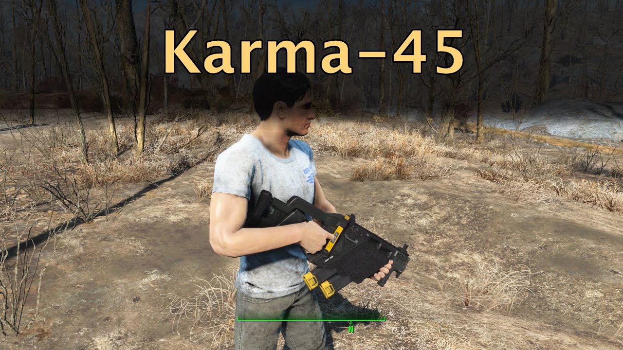 【Xbox One】Fallout 4 MOD「Karma-45」試し撃ち - YouTube