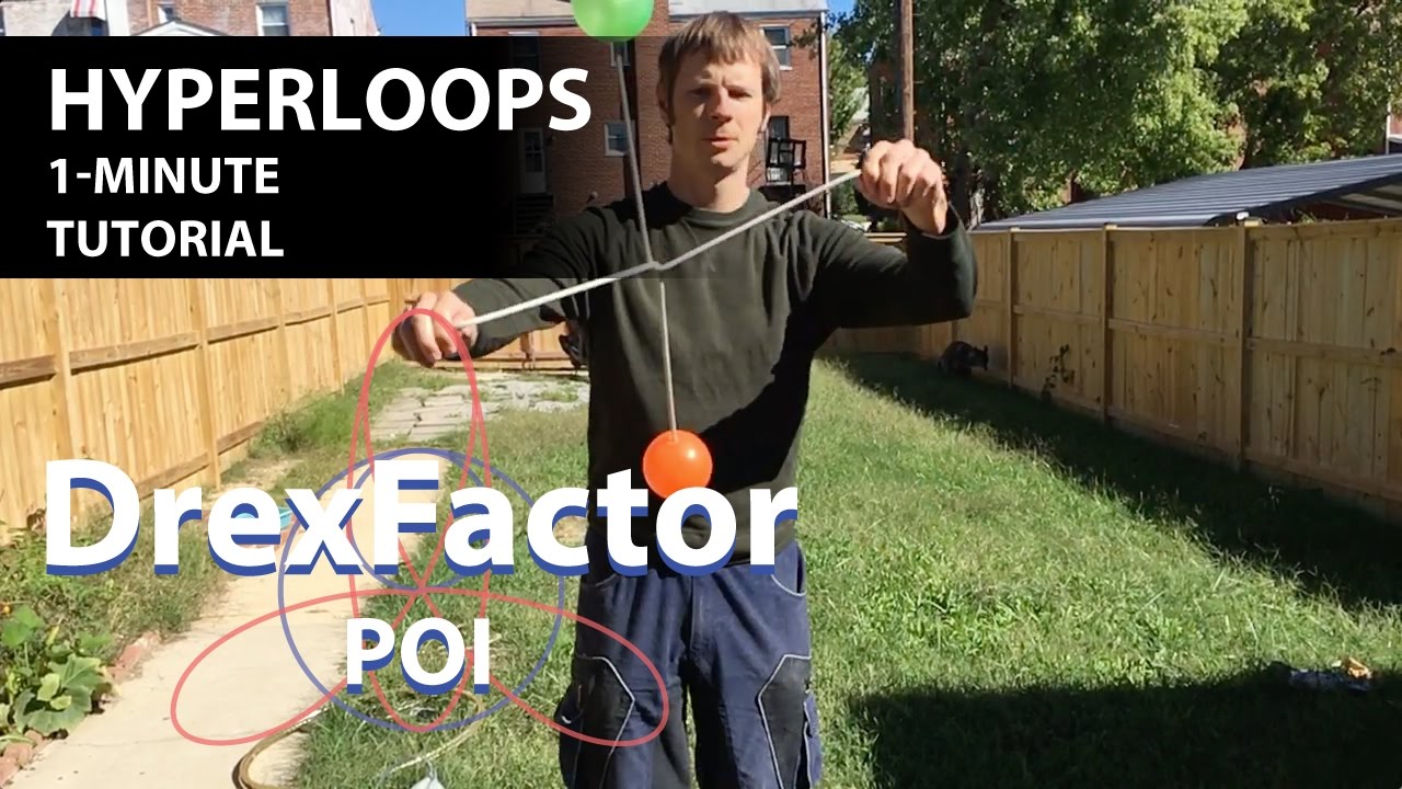 How to do Hyperloops for Poi: 1-minute tutorial - YouTube