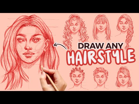 Wie man Haare und verschiedene Frisuren für Anfänger zeichnet | Schritt-für-Schritt-Anleitung