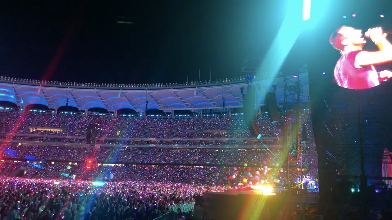 Coldplay - Higher Power & Adventure Of A Lifetime | Perth Live Concert ...