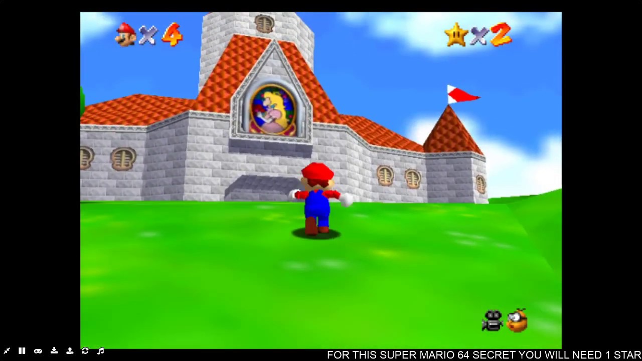 Super Mario 64 secret slide level - YouTube
