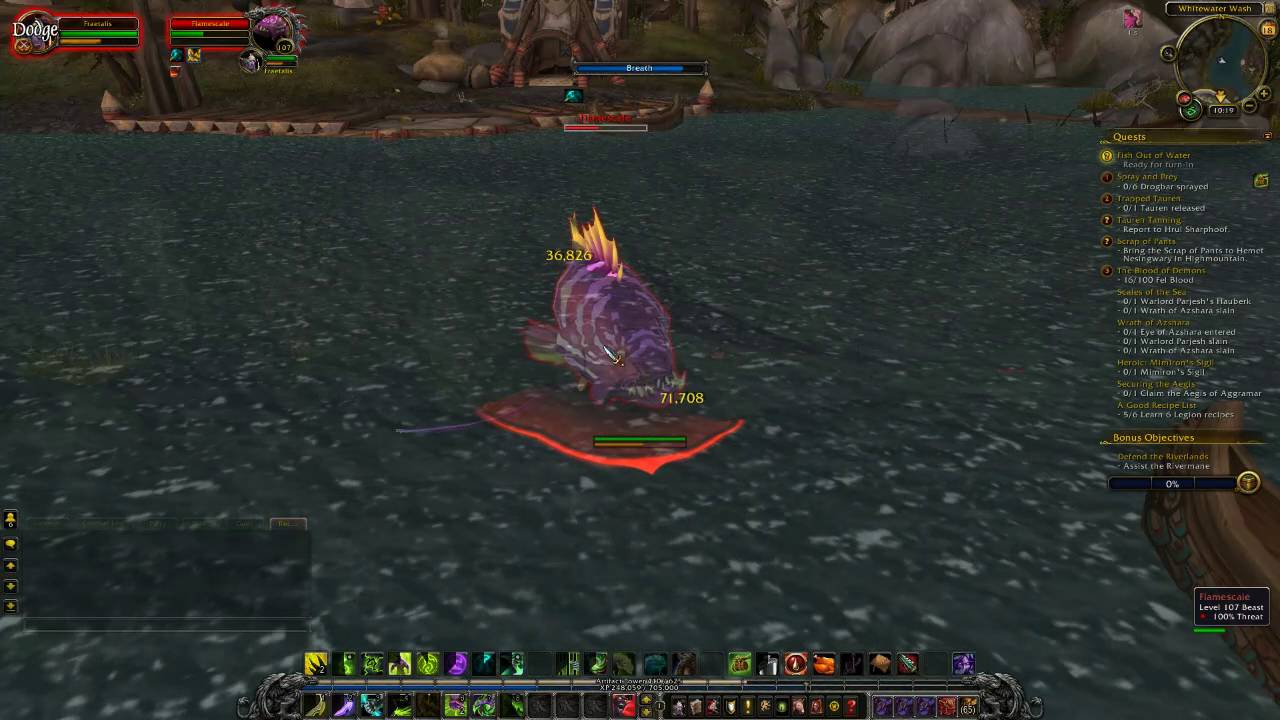 World of Warcraft Flamescale Highmountain Legion Rare Spawn Location ...