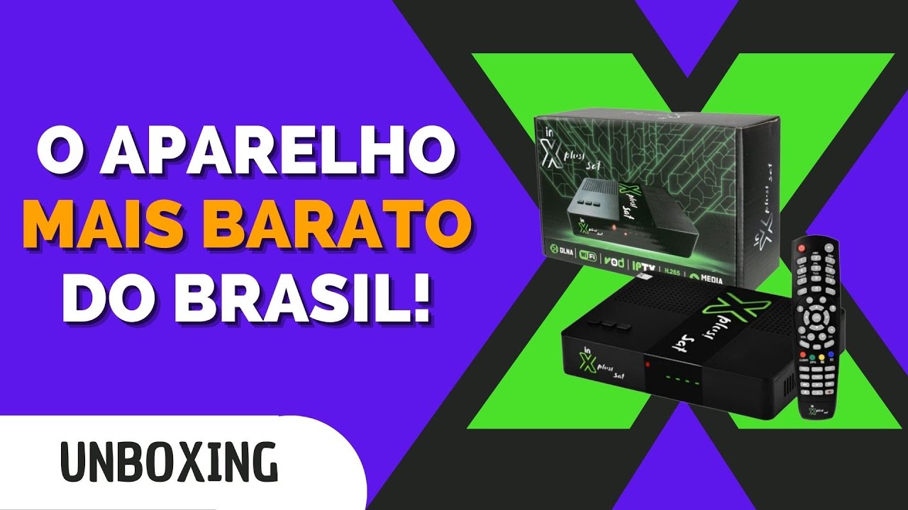 Unboxing in xplus sat! | aparelho de antena mais barato - YouTube