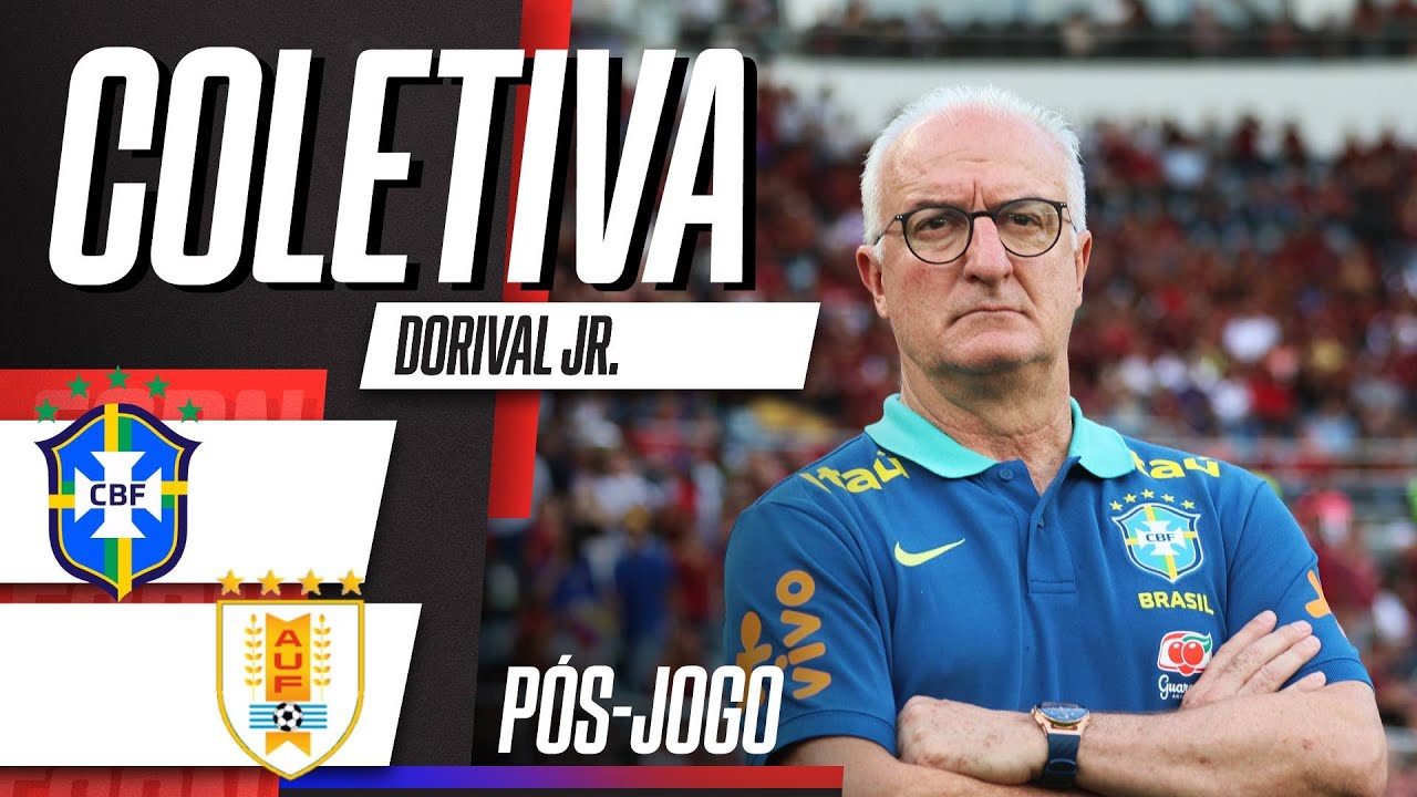 DORIVAL JR. AO VIVO! Treinador da Seleção Brasileira fala após Brasil x ...