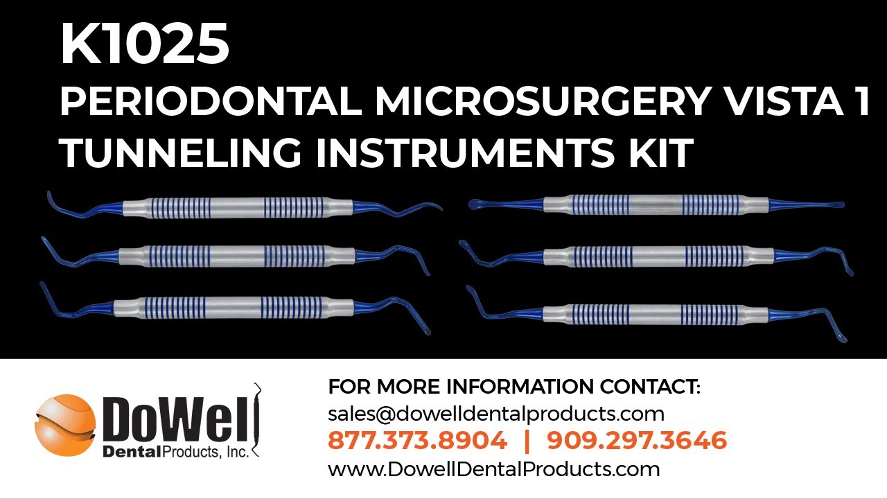 K1025 - Periodontal Microsurgery VISTA 1 Tunneling Instruments Kit ...