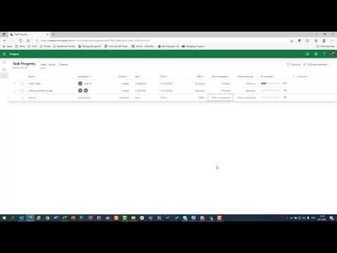 Tracking progress in Microsoft Project for the Web - YouTube
