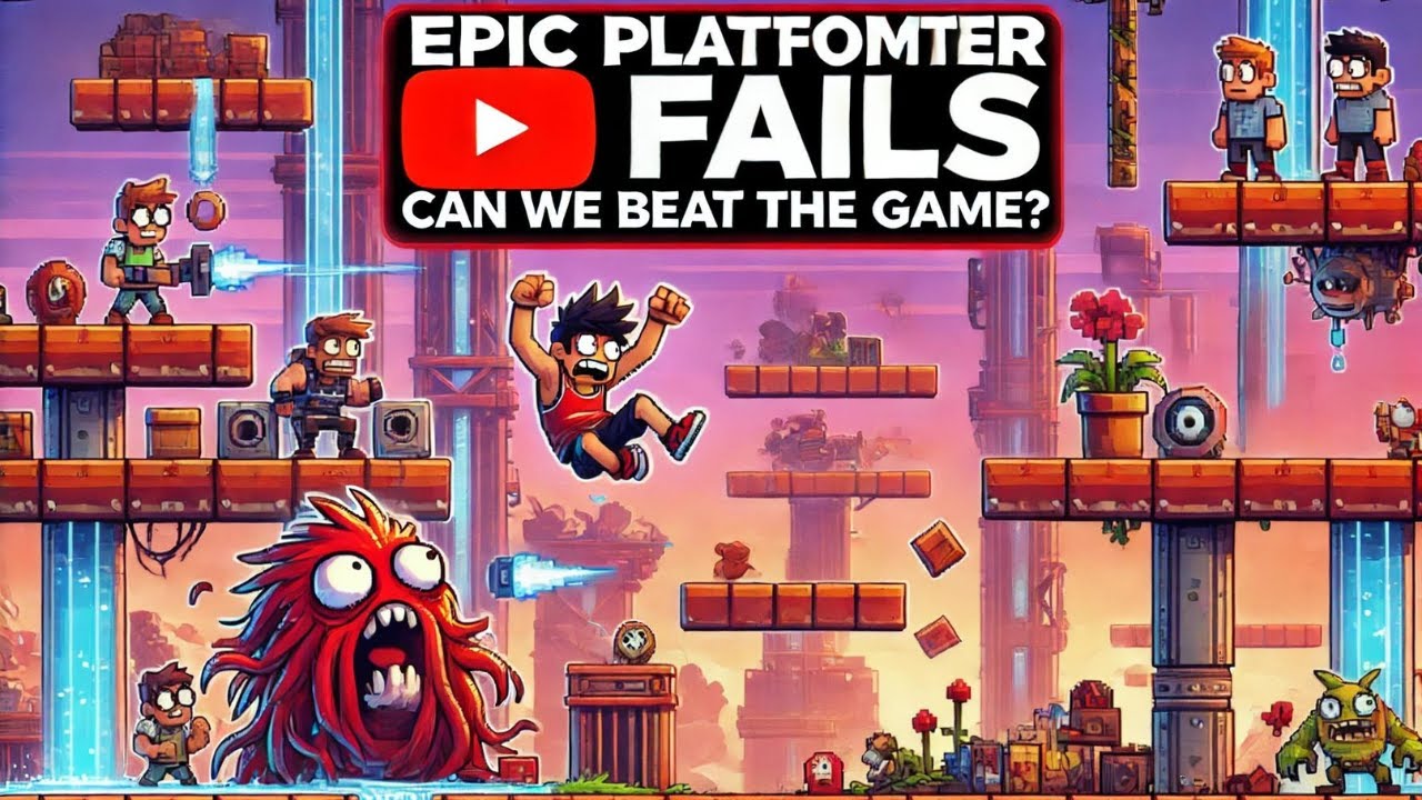 Epic Platformer Fails Can We Beat the Game 1 - YouTube