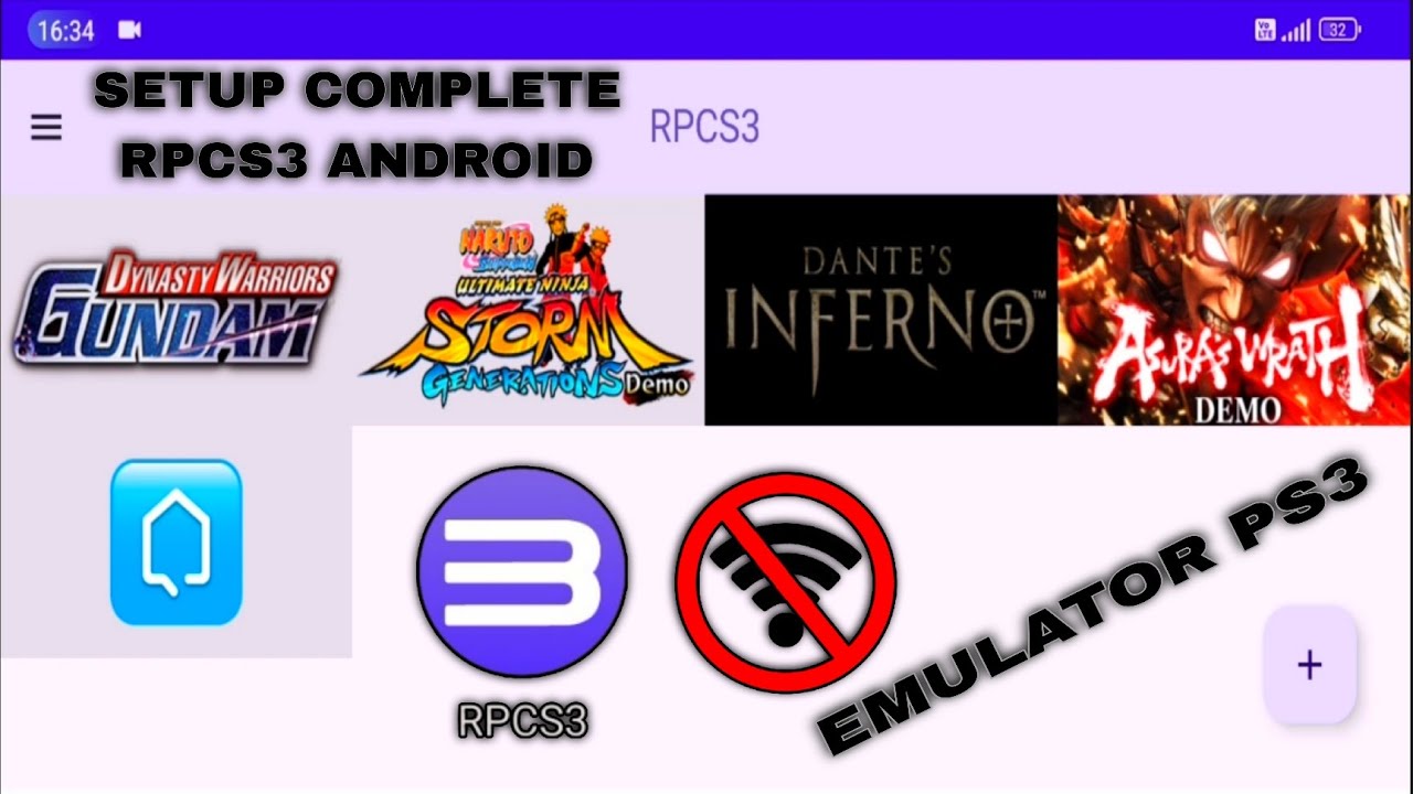 RPCS3 Android Setup Complete + Test Game PS3 Emulator Offline - YouTube