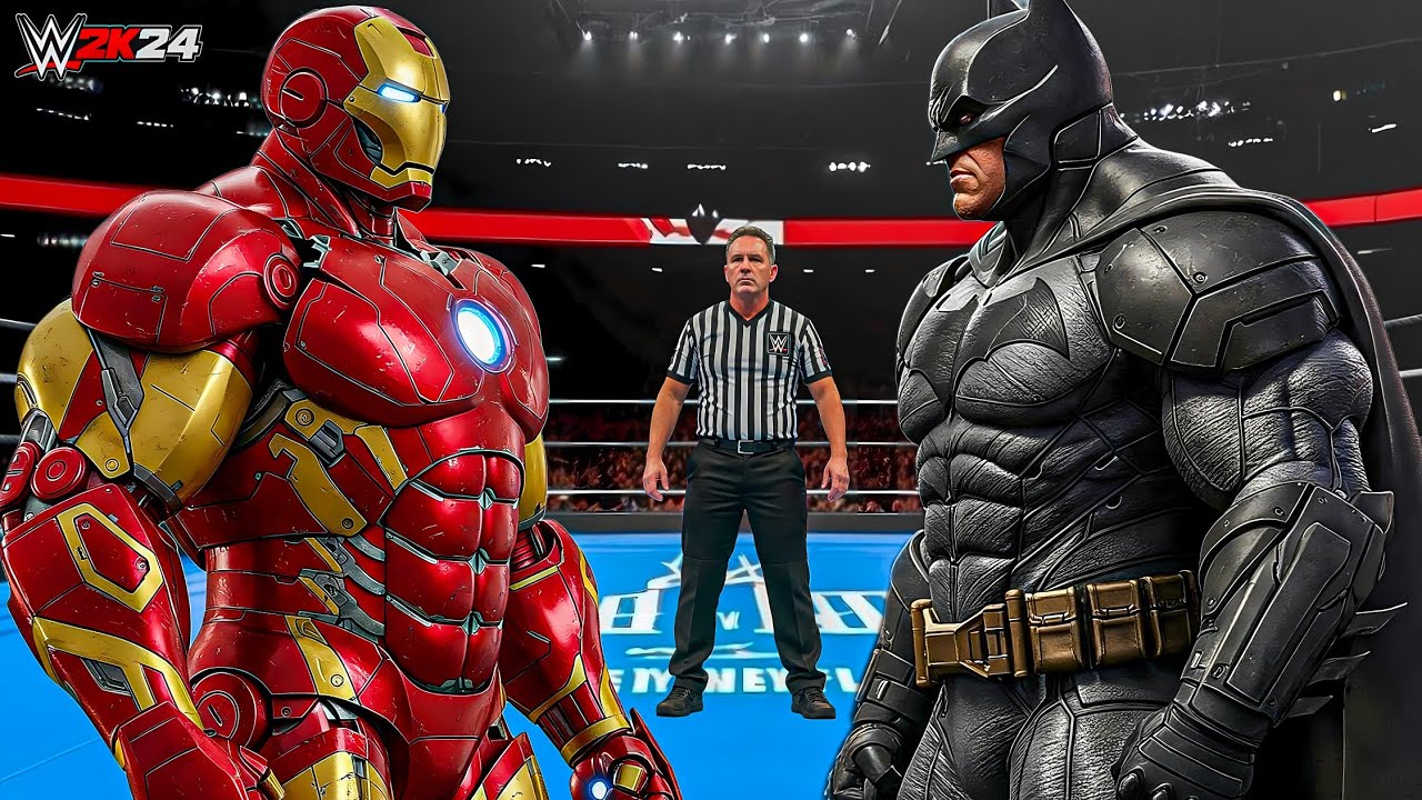 WWE 2K24 - IRONMAN VS BATMAN | PS5 Gameplay - YouTube