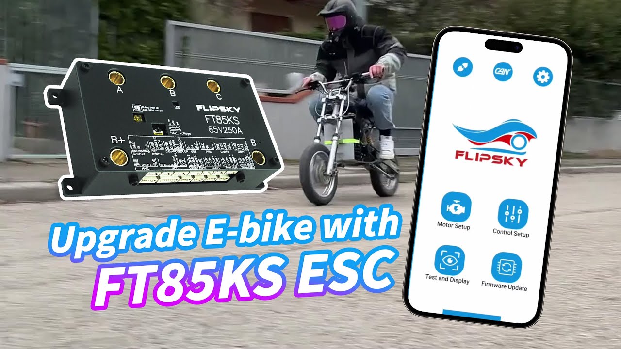 Upgrade E-bike with Flipsky FT85KS ESC | Review - YouTube