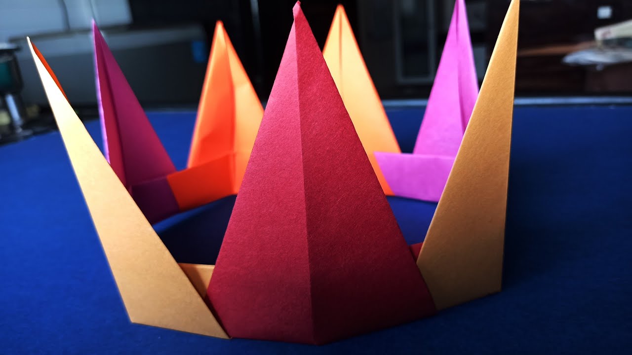 How to make a paper Crown / Hand made / CRAFT VIBES - YouTube