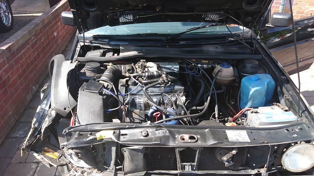 Mk2 golf gti 8v running engine - YouTube