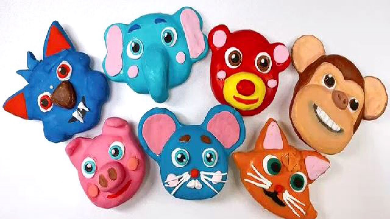 coco melon animals plaster clay cracking 코코멜론석고 점토부수기ASMR - YouTube