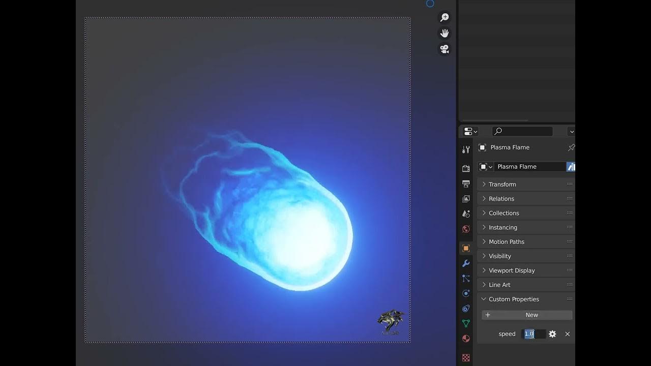 Blender Fireball with speed controller - YouTube