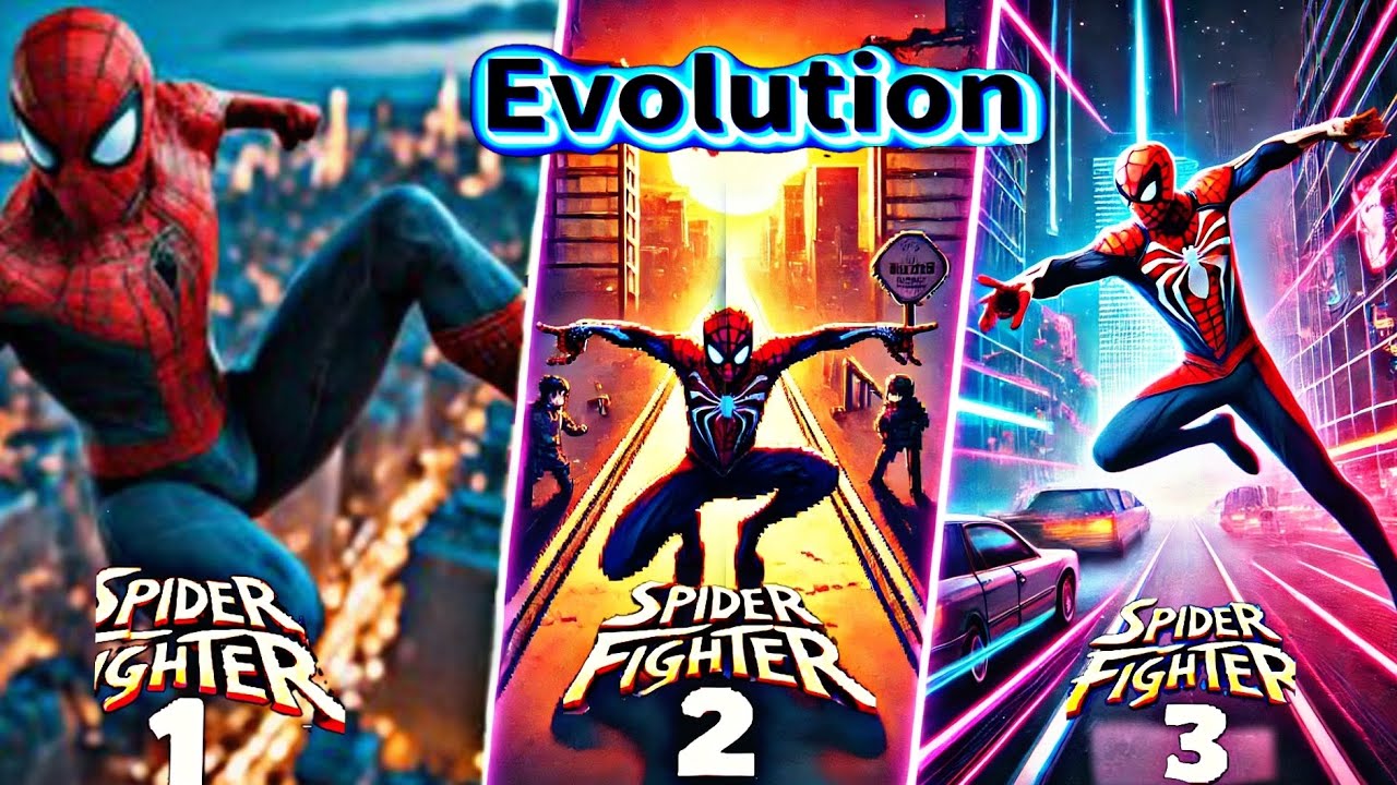 Evolution Of Spider Fighters 1, 2, 3 | Walkthrough Android 4K HD ...