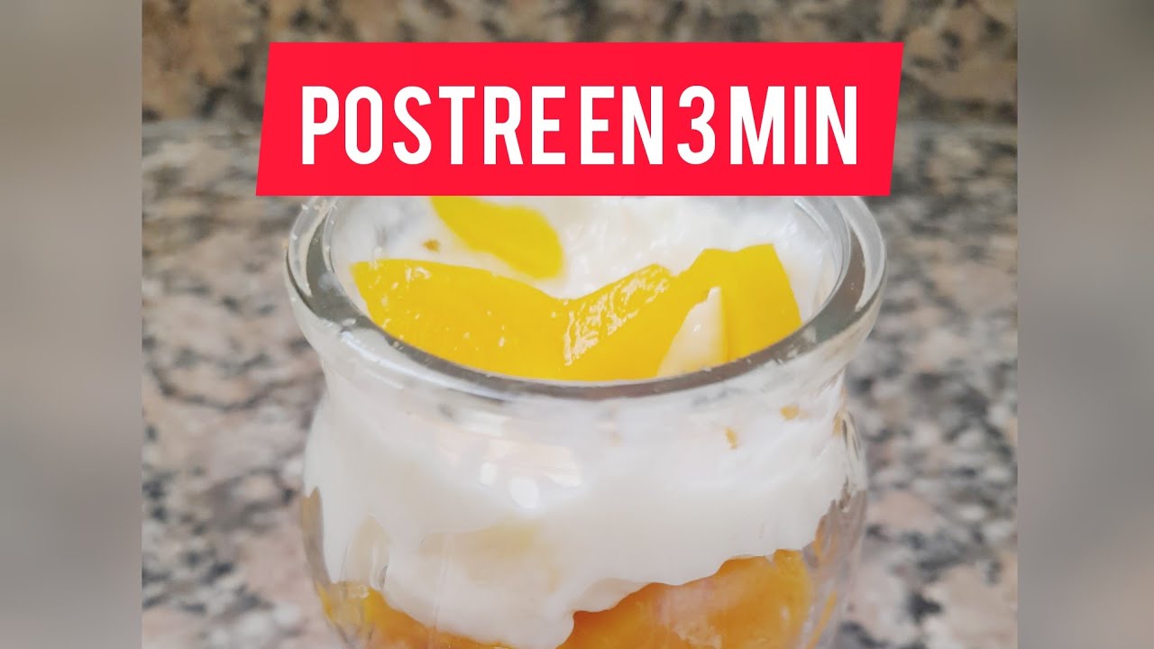 Postre En Vaso Con Durazno Y Vainilla Youtube
