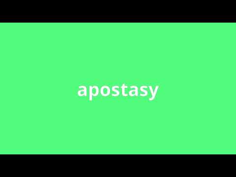 what is the meaning of apostasy - YouTube