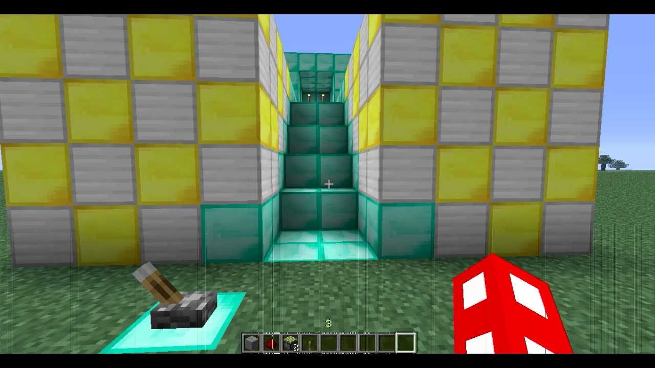 Minecraft:tutorial 1 , how to make automatic stairs - YouTube