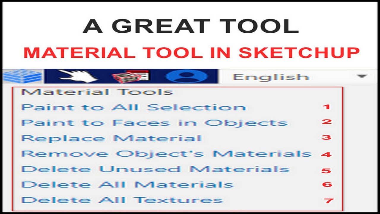 Amazing tool in Sketchup - Material tool - YouTube