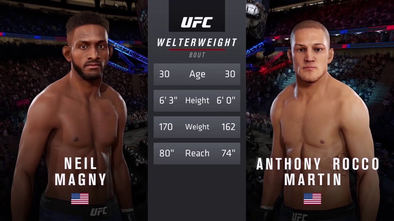 UFC 250: Neil Magny vs. Anthony Rocco Martin [Full Fight Sim] UFC 3 ...