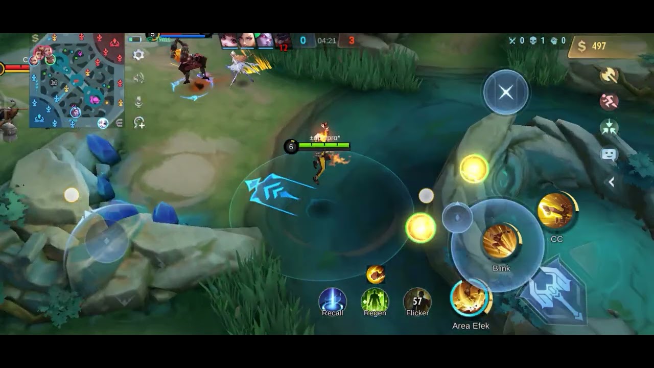 bermain ml menggunakan Hero exp - YouTube