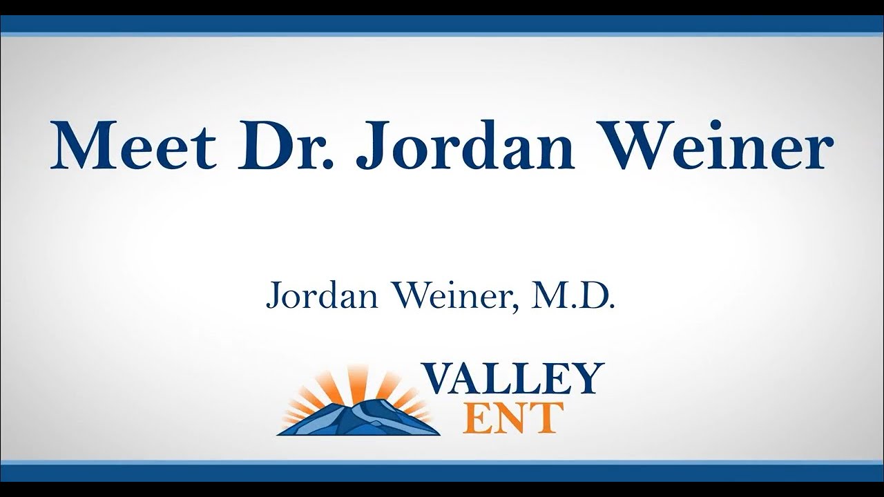 Meet Dr Jordan Weiner, M D - YouTube