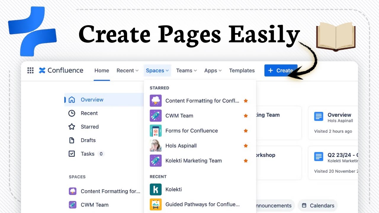 How to Build a Confluence Page (step by step) - YouTube