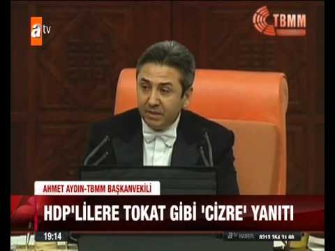 Meclis başkan vekili Ahmet Aydın: \