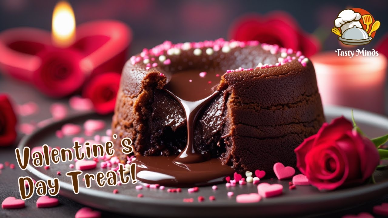 Gooey Molten Lava Cakes | Romantic Valentine’s Day Chocolate Dessert ...