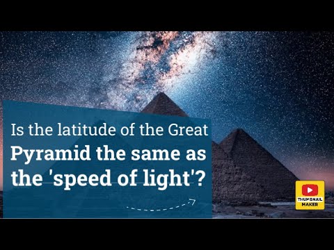 Is the latitude of the Great Pyramid the same as the 'speed of light ...