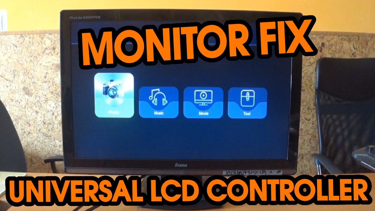 Use universal lcd controller to fix monitor fried electronics, quick ...