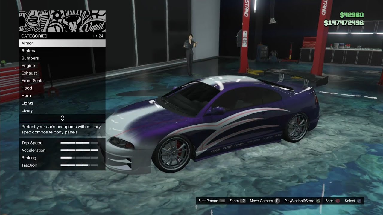 Gta 5 Online 2 Fast 2 Furious Roman's Mitsubishi Eclipse Spyder ...