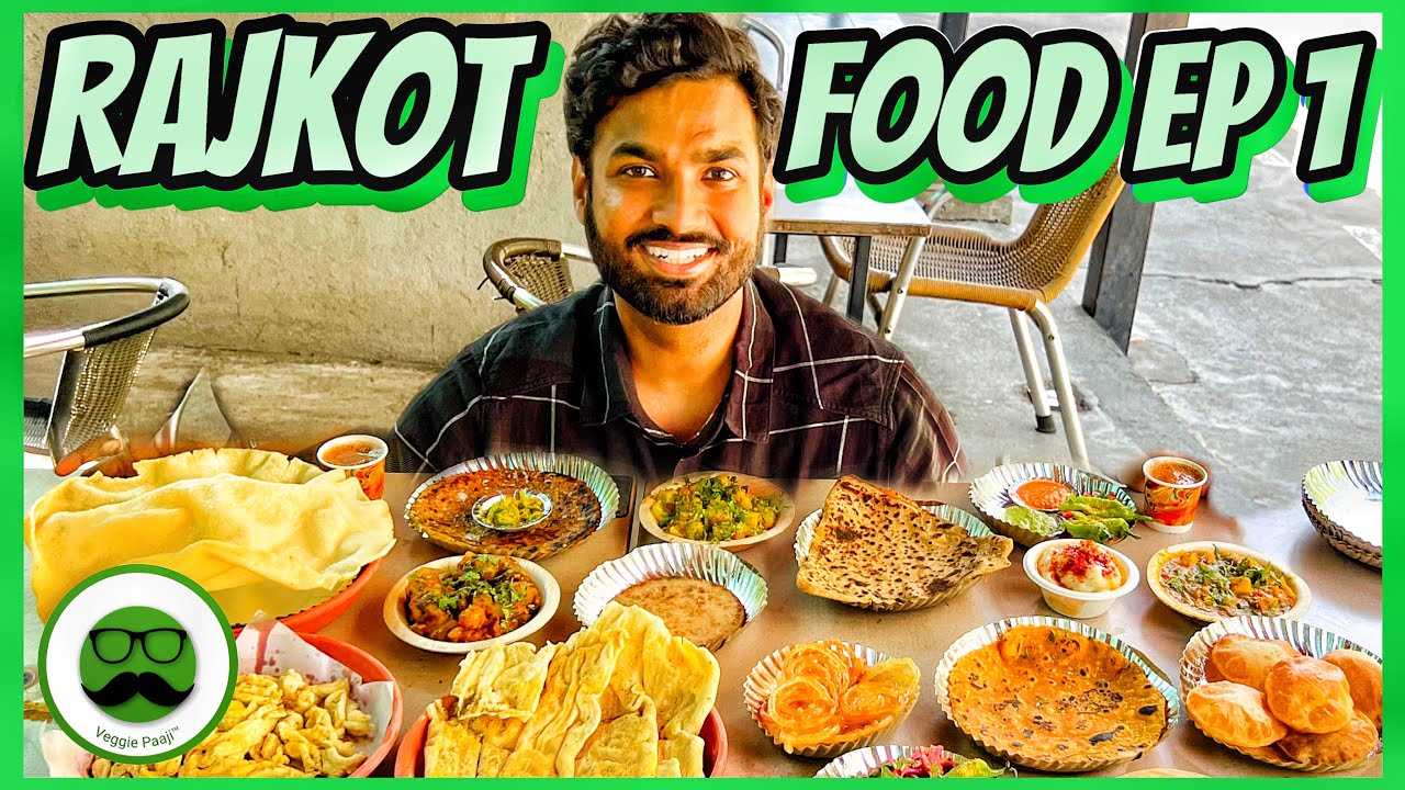 Rajkot Food Tour | Episode 1 Kathiyawadi Breakfast | Veggie Paaji - YouTube
