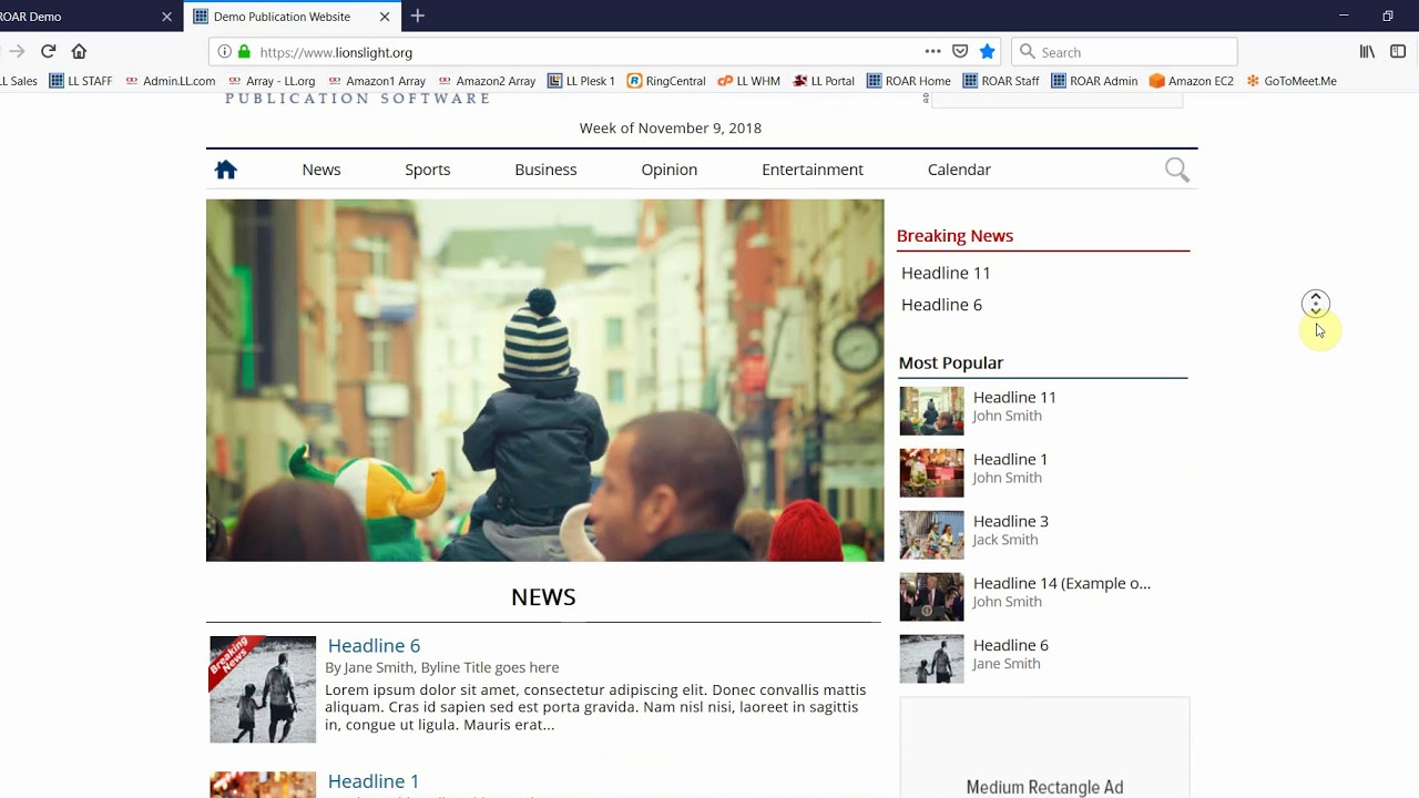 ROAR Online Publication Website Software - 5 minute presentation - YouTube
