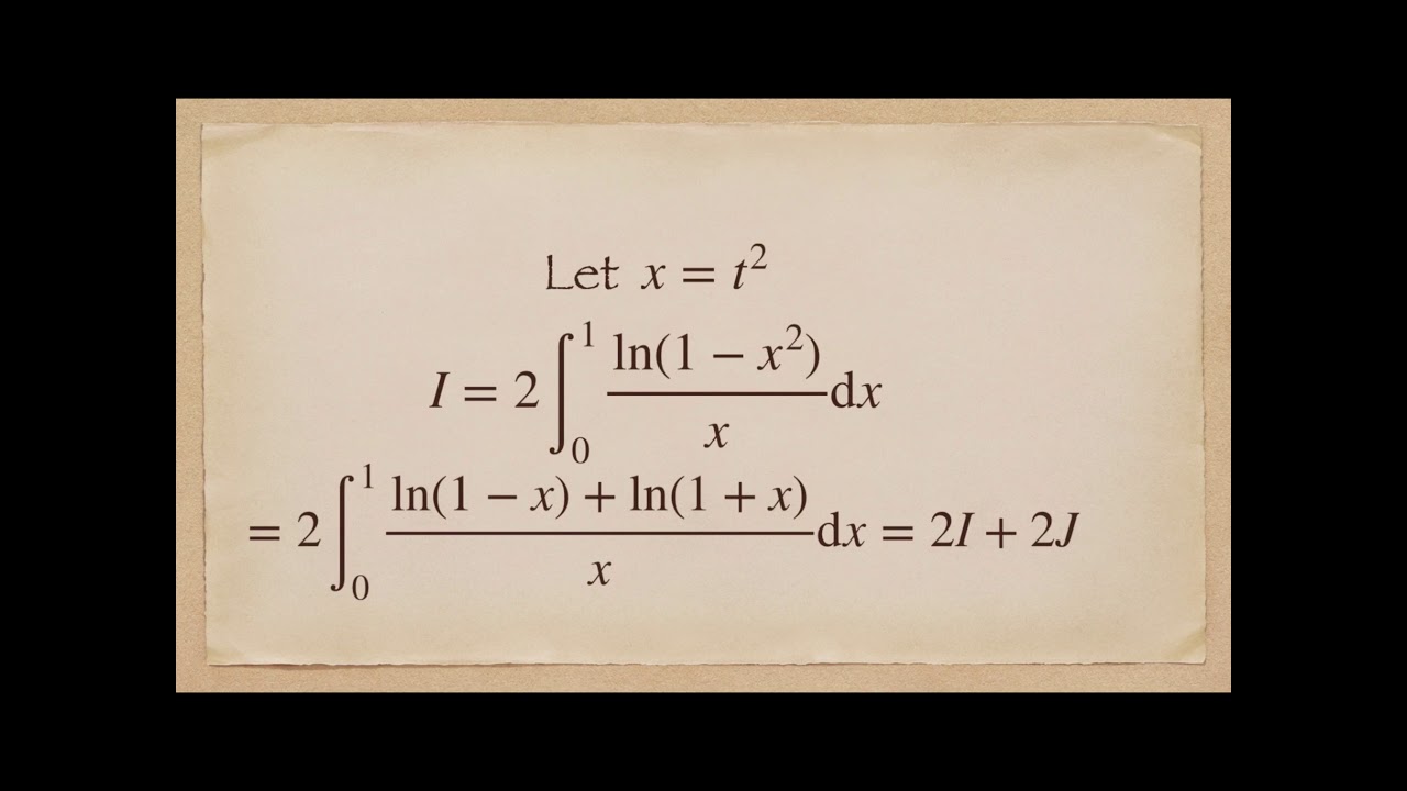 Solving the famous integral of ln(1-x)/x - YouTube