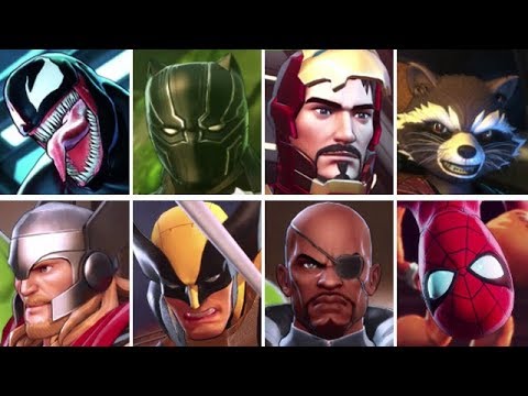 Marvel Ultimate Alliance 3: The Black Order - All Character Intros ...