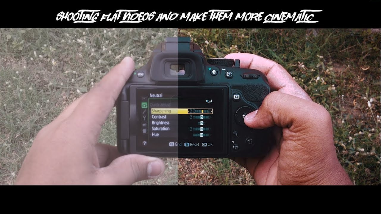 How to shoot videos in flat and Make them more cinematic - YouTube
