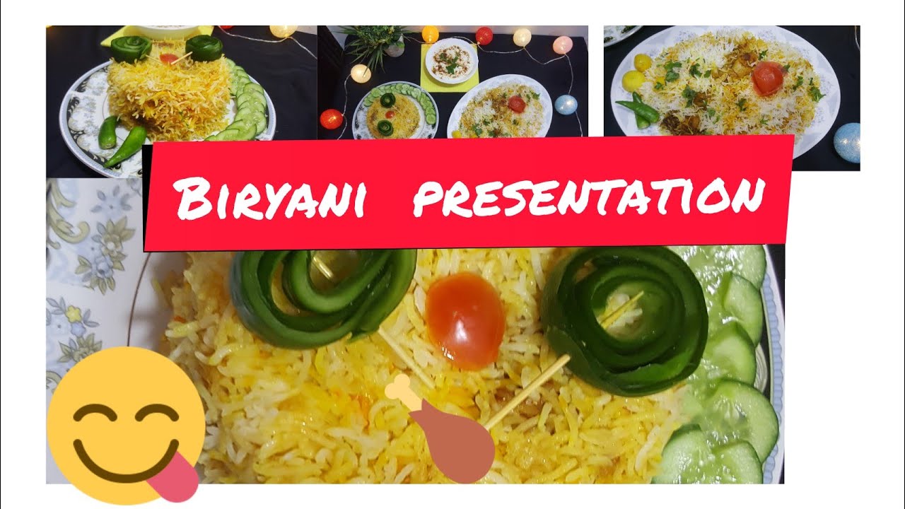 Biryani presentation ideas/How to present biryani style /plate ...