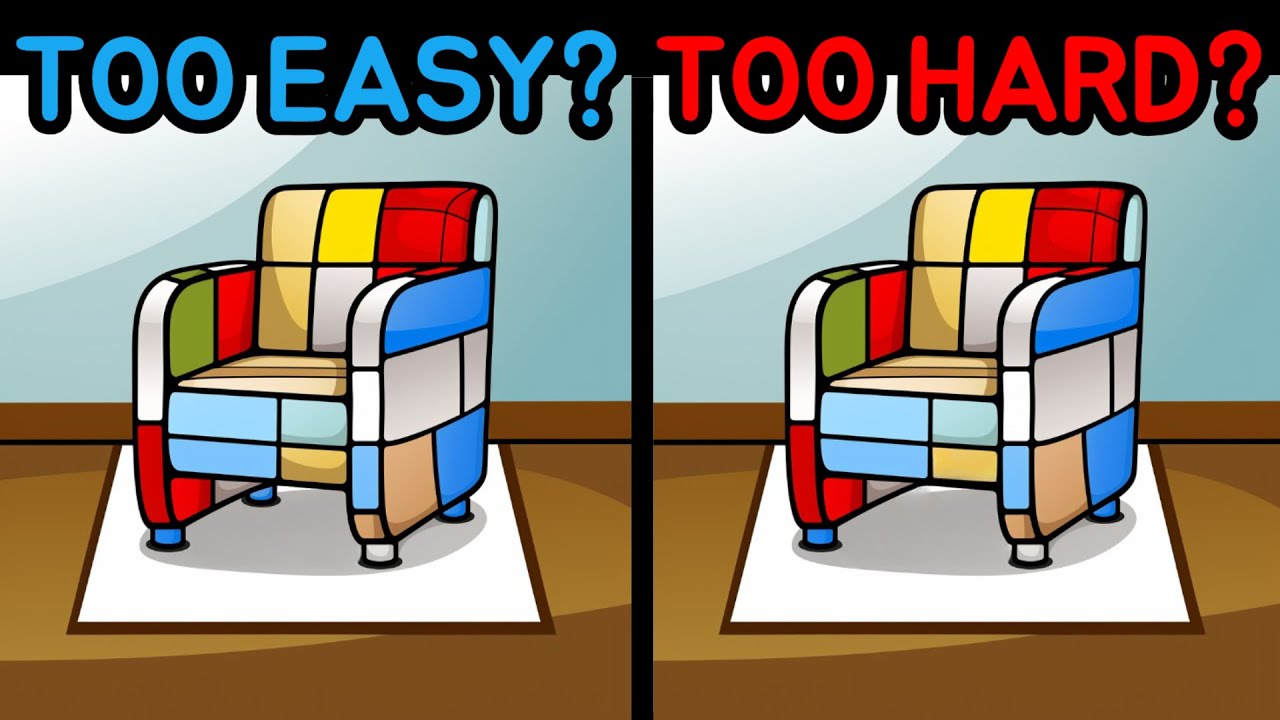 [Find the difference] TOO EASY? TOO HARD? QUIZ [Spot the difference ...
