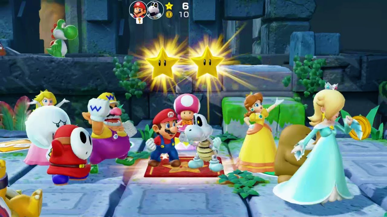 Super Mario Party | Dry Bones - Mario vs Goomba - Yoshi #192 Turn 10 ...