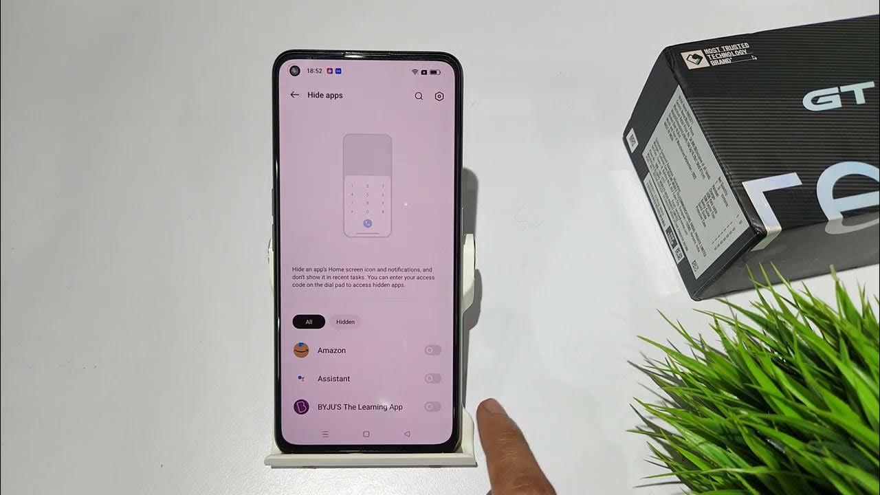 how to enable hide app access code in realme gt 5g ,gt 2 pro | realme gt 2 me hide app kaise ...