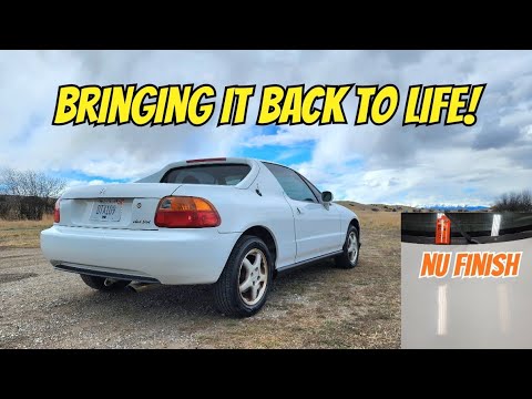Honda Del Sol door handle fix, restoring paint with Nu Finish polish ...