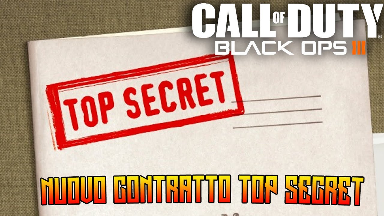 Call of Duty Black Ops 3 - Nuovo Contratto Top Secret "Dark Ops" - RUMORS BO3 - YouTube