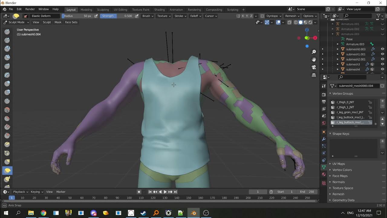 Cyberpunk 2077 Modding tutorial - Sculpt Mode in Blender(single submesh)(slightly outdated ...